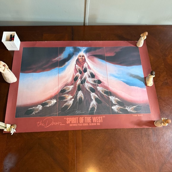 Art | Signed 1983 Frank Howell Spirit Of The West Poster Native ...